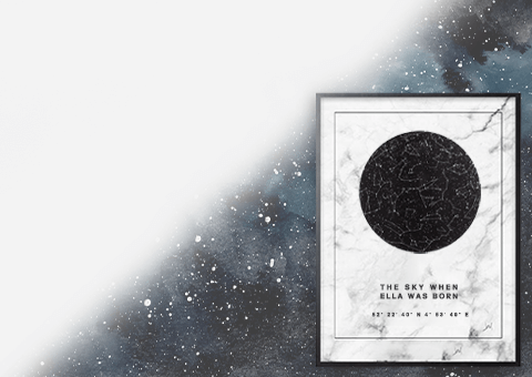 Starry Sky Poster - Create your own personal star map poster